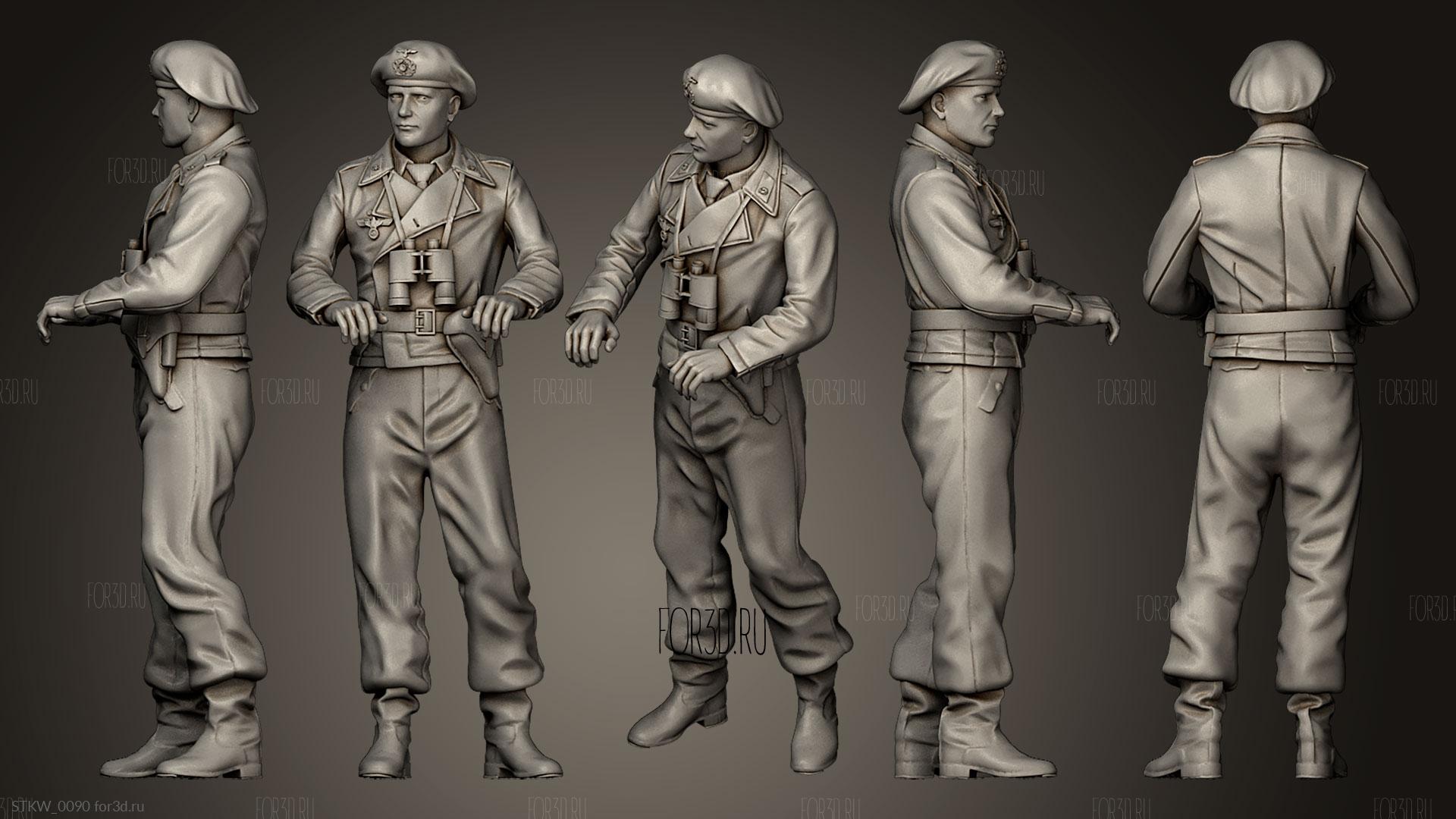 German tank crew start ww2 1 | 3d stl model for CNC